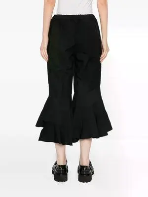 Comme Des Garçons Tiered Hem Flared Trousers