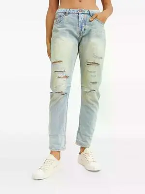 ONETEASPOON Distressed Five-pocket Jeans