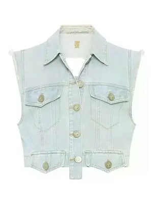 ONETEASPOON Buttoned Denim Waistcoat