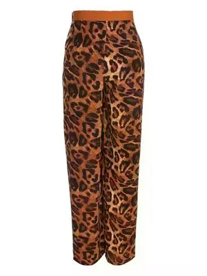 Mystique Leopard-print Slit Trousers