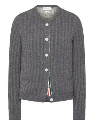 Thom Browne Cable-knit Cashmere Cardigan
