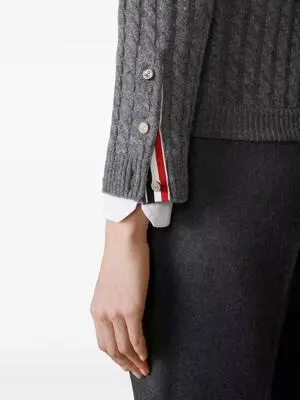 Thom Browne Cable-knit Cashmere Cardigan