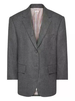 Thom Browne Wool Flannel Blazer - Grey