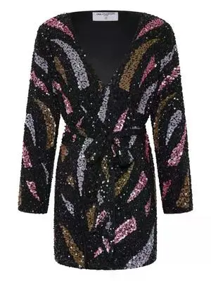 ONETEASPOON Delusion Sequin Wrap Dress
