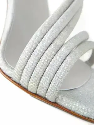 LE SILLA 105mm Stiletto Sandals - Silver