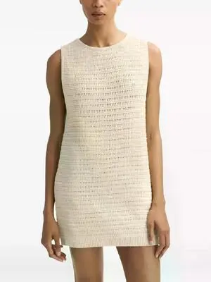 Soft Goat Sleeveless Mini Dress