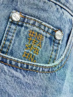 ONETEASPOON Cuffed Five-pocket Jeans