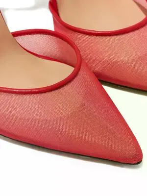 ANDREA WAZEN 105mm Denver Ankle-strap Pumps - Red