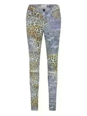 ONETEASPOON Ripped Leopard Jeans