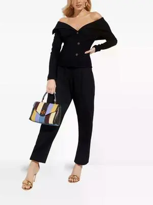 Marianna Senchina Off-shoulder Buttoned Top