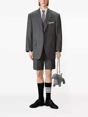 Thom Browne Solid Wool Flannel Bermuda Shorts