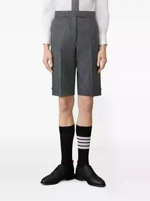 Thom Browne Solid Wool Flannel Bermuda Shorts