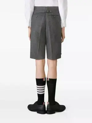 Thom Browne Solid Wool Flannel Bermuda Shorts