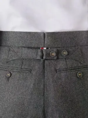 Thom Browne Solid Wool Flannel Bermuda Shorts