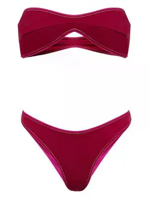 REINA OLGA Katia Strapless Bikini - Red