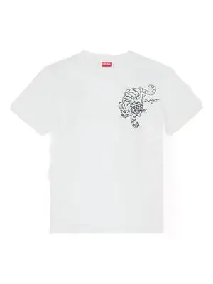 Kenzo Embroidered Tiger T-shirt - White