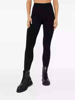 YVES SALOMON Elasticated Ribbed-knit Leggings