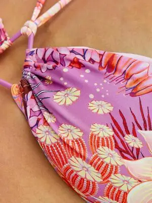 Agua Bendita Floral Bikini Top