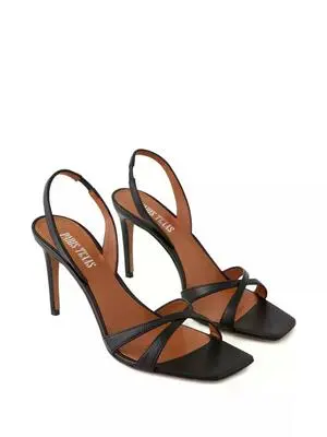 Paris Texas 85mm Square-toe Heeled Sandals