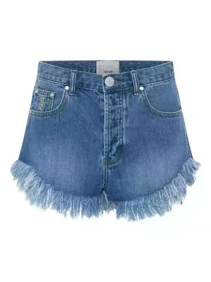 ONETEASPOON Frayed-hem Denim Shorts
