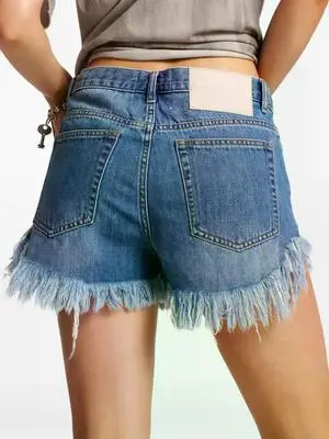 ONETEASPOON Frayed-hem Denim Shorts