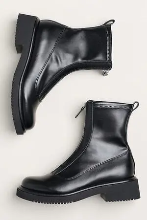 Dolce Vita Shante Zip-front Boots - Black