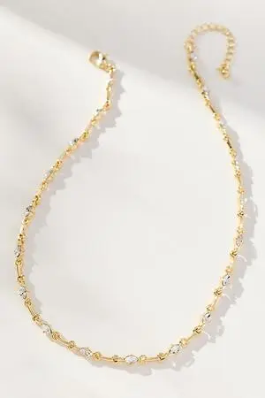 Anthropologie Delicate Link Necklace - Gold