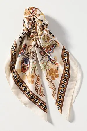 Anthropologie Scarf Hair Claw Clip - Bandana Paisley