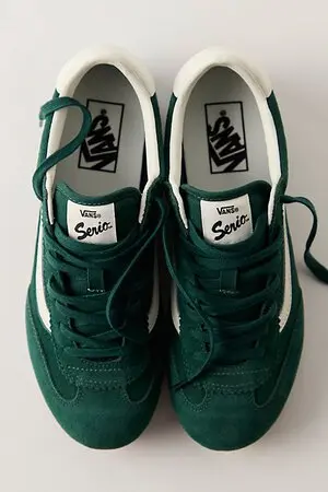 VANS Super Lowpro Suede Sneakers - Emerald Green
