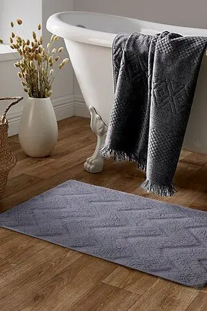 GAURI KOHLI Vantaa Bath Mat - Gray