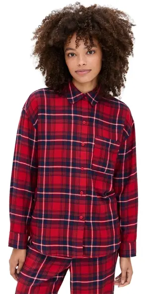 Z Supply Plaid Button-up Shirt
