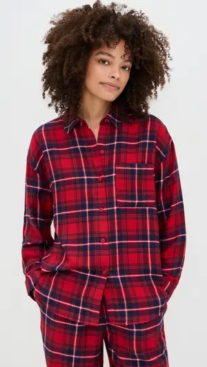 Z Supply Plaid Button-up Shirt