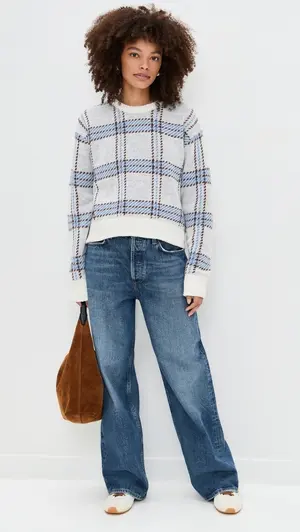 Z Supply Junction Plaid Sweater