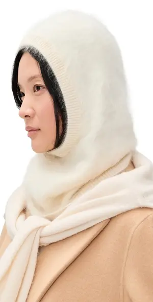 Vince Brushed Cashmere Balaclava - Ivory