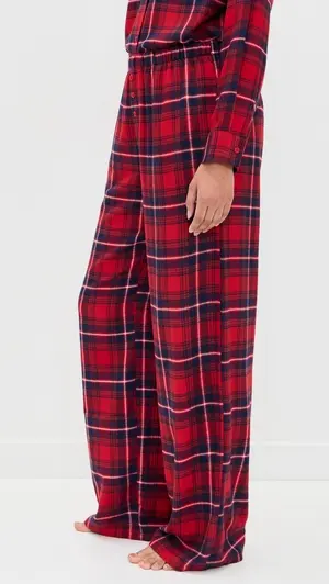 Z Supply Plaid Twill Flannel Pants