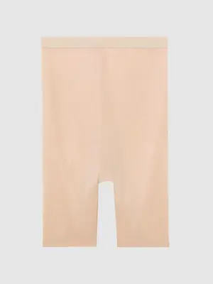 Spanx Shapewear Firming High-waisted Mid-thigh Shorts - Champagne Beige