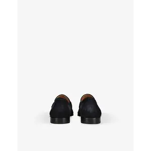 Magnanni Diezma Suede Penny Loafers - Navy