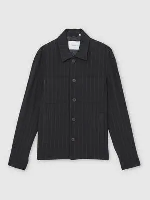 LES DEUX Pinstripe Hybrid Jacket