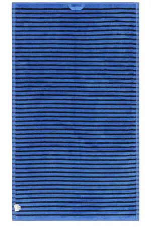 TEKLA Sailor Stripes Hand Towel - Blue & Black