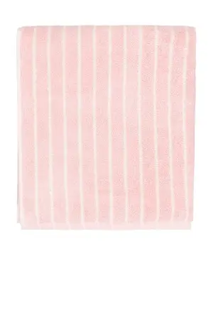 TEKLA Striped Hand Towel - Shaded Pink Stripes