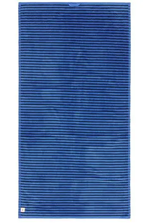 TEKLA Sailor Stripes Bath Towel - Blue & Black