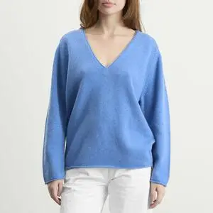 NOTHING WRITTEN Cerin Deep V-neck Pullover
