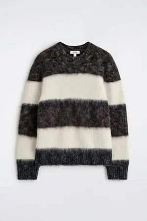 Cos Color-block Mohair Crew-neck Sweater