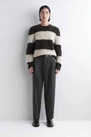 Cos Color-block Mohair Crew-neck Sweater