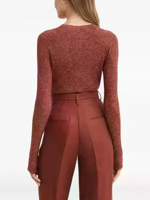Gabriela Hearst Anges Button-collar T-shirt