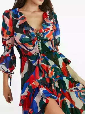 PatBO Printed Asymmetric Dress