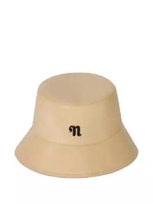 Nanushka Logo Bucket Hat - Neutrals