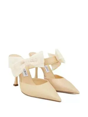 JIMMY CHOO 100mm Brook Bow Mules