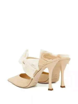 JIMMY CHOO 100mm Brook Bow Mules