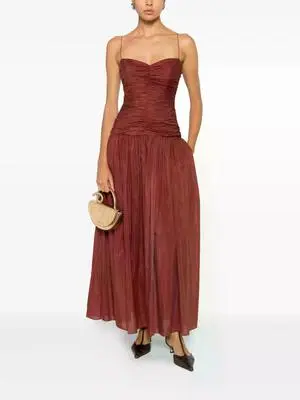 Matteau Gathered Drop Waist Maxi Dress